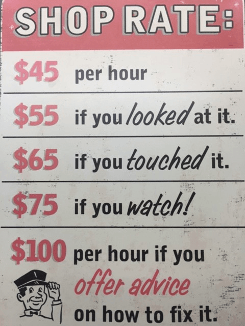 Labour Rate $99.00 per hour - SANDY COVE MARINE